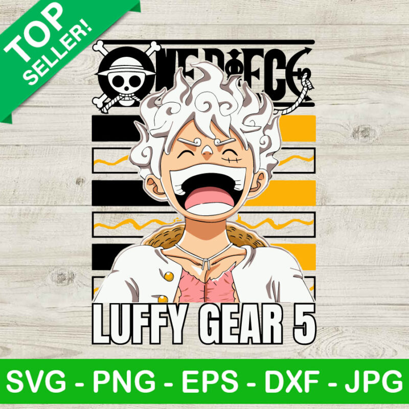 One Piece Luffy Gear 5 SVG, Monkey D Luffy Gear 5 SVG, One Piece SVG ...
