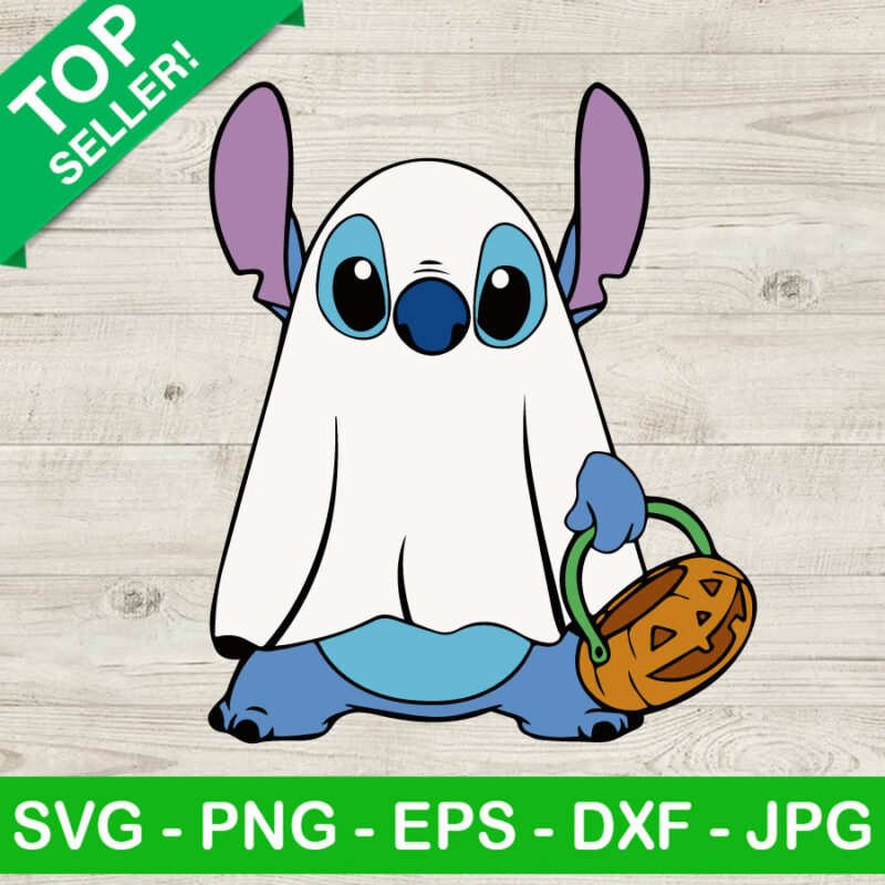 Retro Ghost Stitch Halloween SVG, Stitch Trick Or Treat SVG, Halloween ...