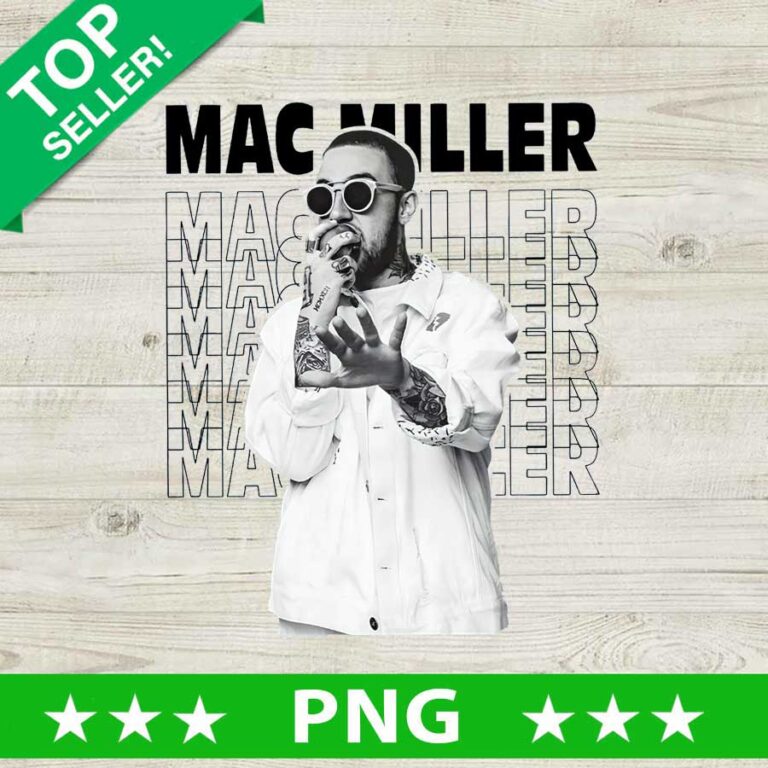 Retro Mac Miller PNG, Mac Miller Singer PNG Sublimation transfer PNG ...