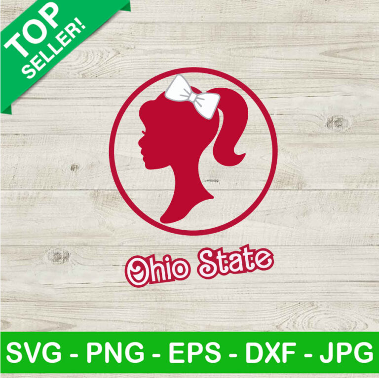 Ohio State Barbie Logo SVG, Ohio State Football Logo SVG, Barbie Logo ...