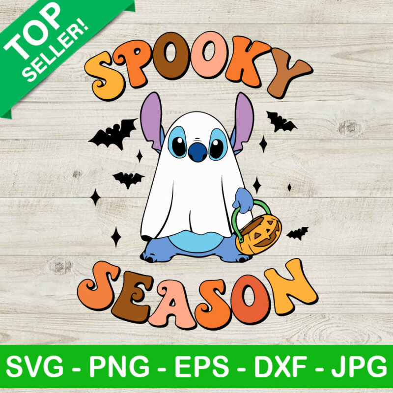 Stitch Spooky Season SVG, Cute Spooky Stitch SVG, Spooky Season SVG ...