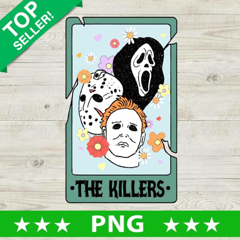 The Killers Tarot Cards PNG, Horror Movie Tarot Cards Sublimation ...