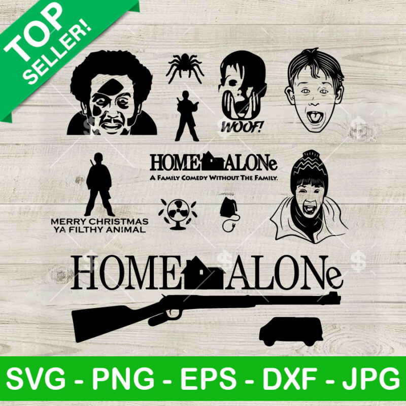 Home Alone Christmas Movies SVG, Merry Christmas Ya Filthy Animal SVG ...