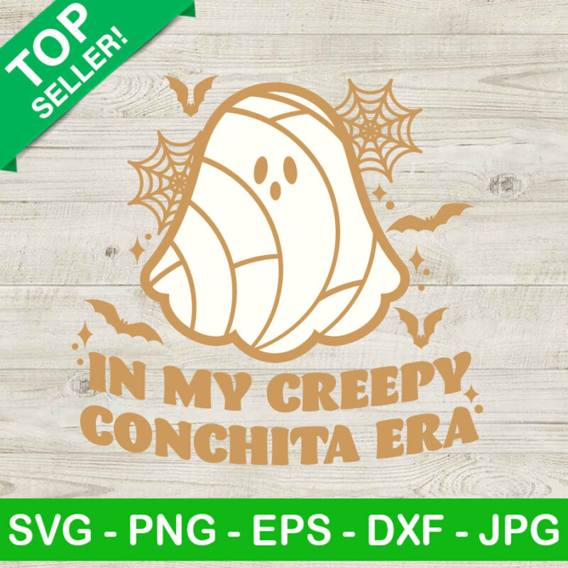 In My Creepy Conchita Era SVG PNG, Halloween Ghost Conchas SVG, Spooky ...