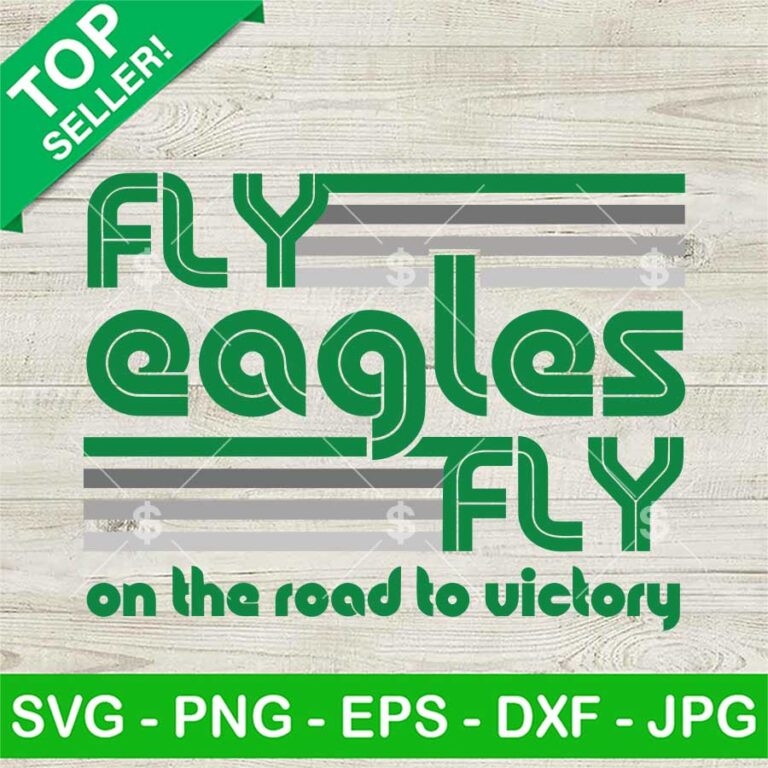 Fly Eagles Fly Wavy SVG, Eagles Football SVG, Philadelphia Eagles SVG