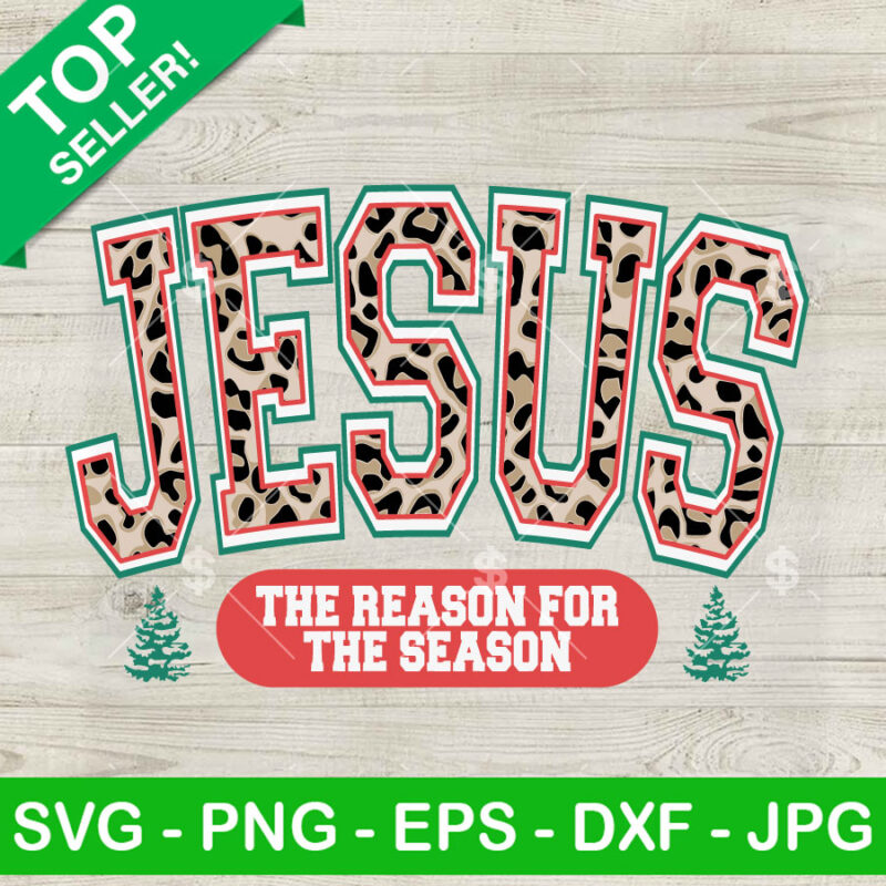 Vintage Jesus The Reason For The Season SVG, Retro Faith Christmas SVG ...