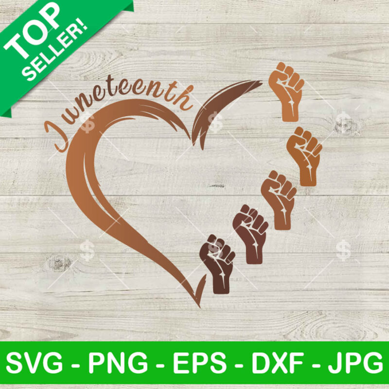 Juneteenth Heart Hand SVG, Black History SVG, Juneteenth Heart SVG, Juneteenth Hand SVG