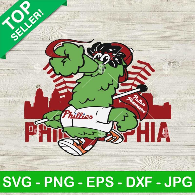 Philadelphia Phanatic Gunnersaurus Logo SVG, Phillies Phanatic ...
