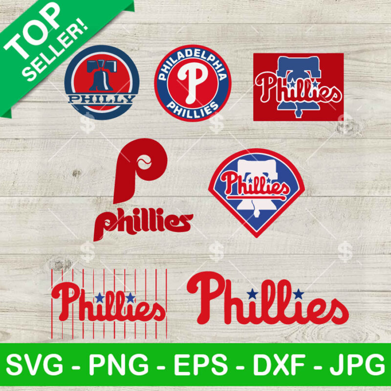 Philadelphia Phillies Logo Bundle SVG, Phillies Baseball Team SVG ...