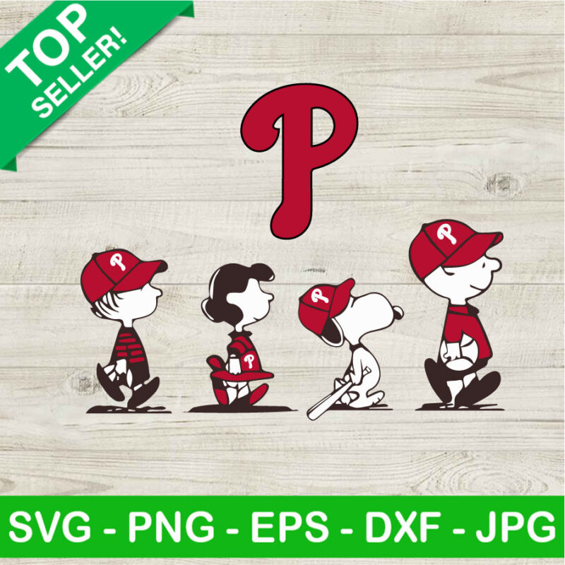 Snoopy Charlie Brown Philadelphia Phillies SVG, Phillies Baseball Logo ...