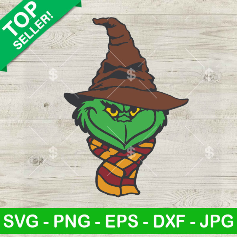 Grinch Harry Potter SVG, Grinch Wizard SVG, Grinch Christmas SVG, Funny ...