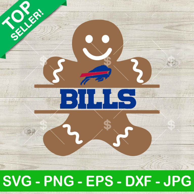 Gingerbread man Buffalo Bills SVG, Gingerbread man christmas Buffalo ...