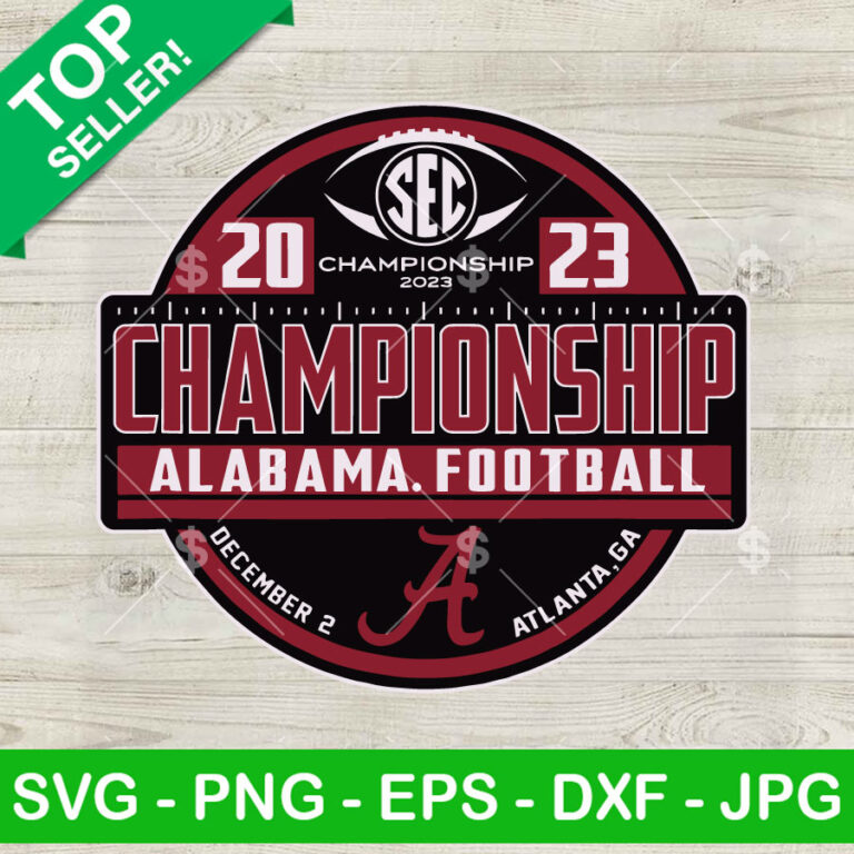Alabama sec championship 2023 SVG, Alabama Football championship SVG ...
