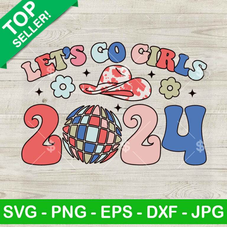 Let's Go Girls Disco Ball 2024 SVG, Happy New Year Disco Ball SVG ...