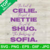 The Heart Of Celie The Spirit Of Nettie SVG, The Color Purple SVG ...