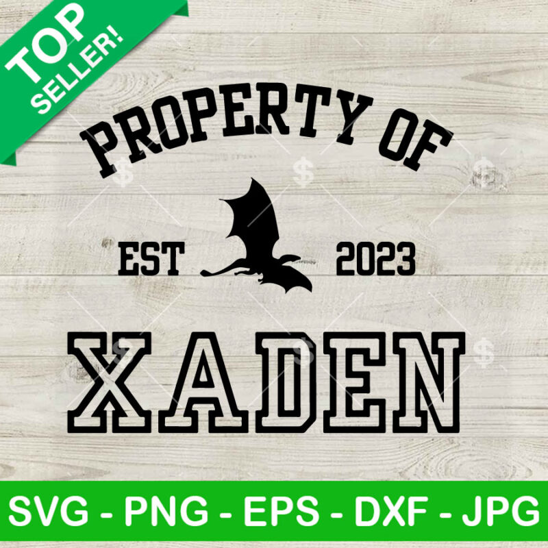Fourth Wing SVG, Fourth Wing Property of Xaden SVG, Fourth Wing est ...