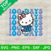 Kitty 100 days Of School SVG, Kawaii Hello Kitty Cat SVG, 100 days Of ...