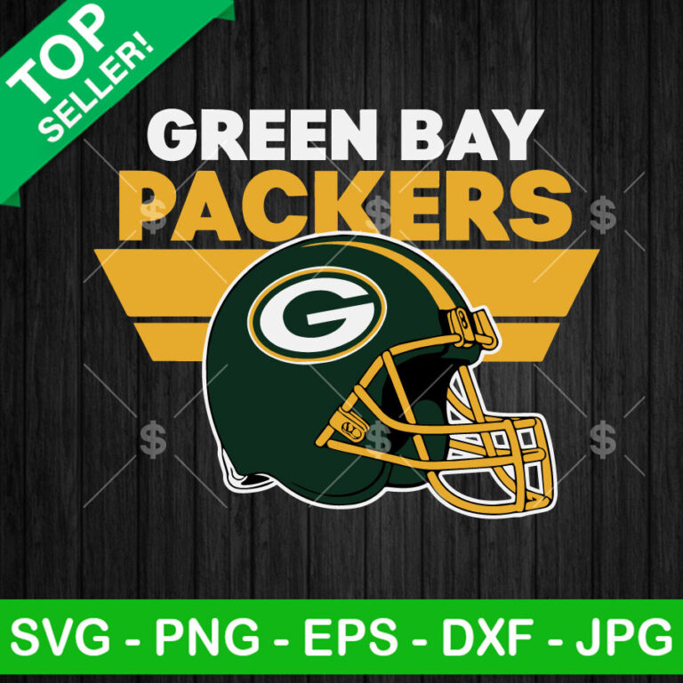 Green bay Packers Helmet SVG, Green Bay Packers Football Team SVG ...