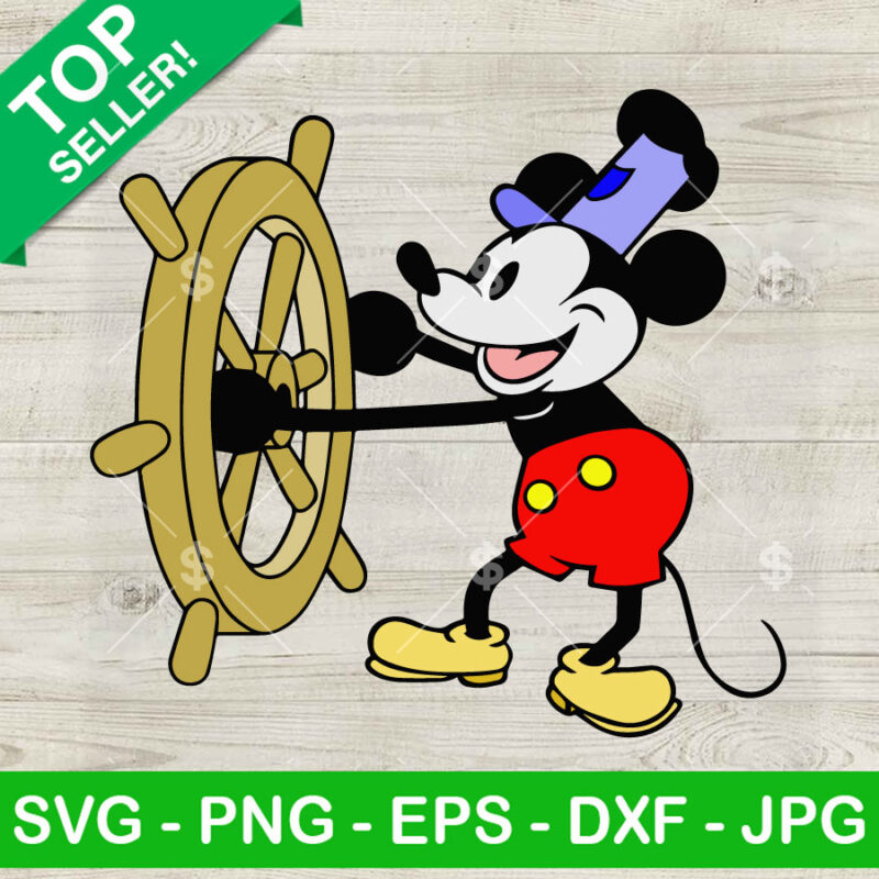 Steamboat Willie Disney SVG, Steamboat Willie Mickey Disney SVG, Mickey ...