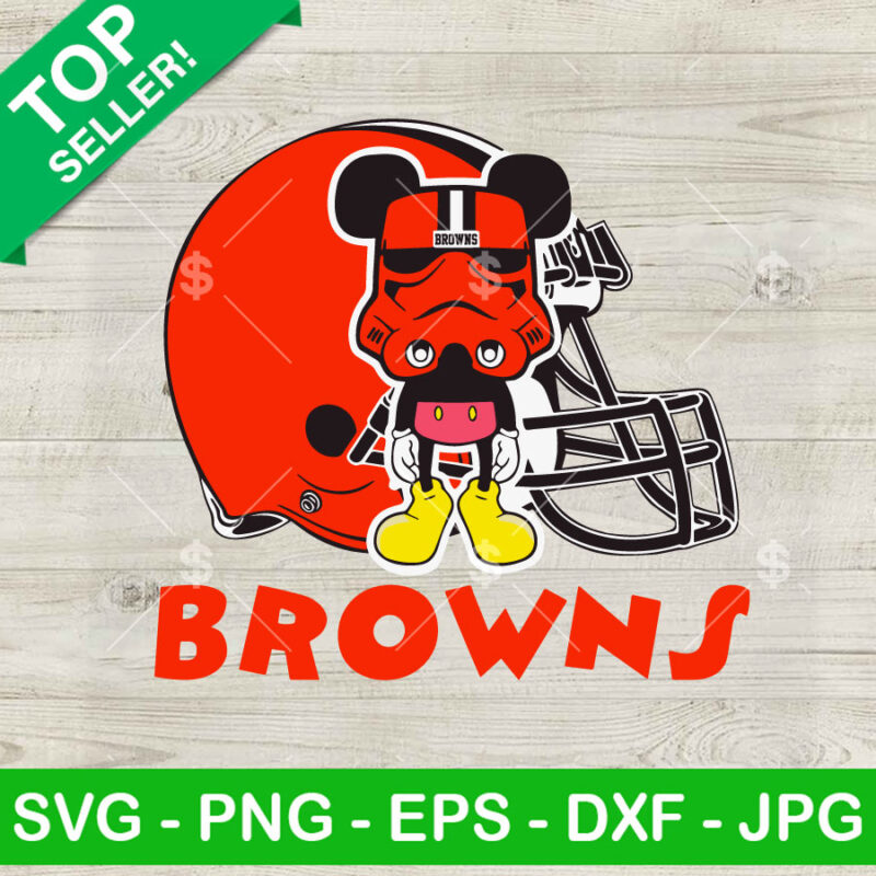 Mickey Stormtrooper Cleveland Browns NFL SVG, Mickey Stormtrooper NFL ...