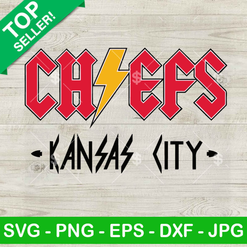Kansas city Chiefs Heavy Metal SVG, Kansas city Chiefs Rock on SVG ...