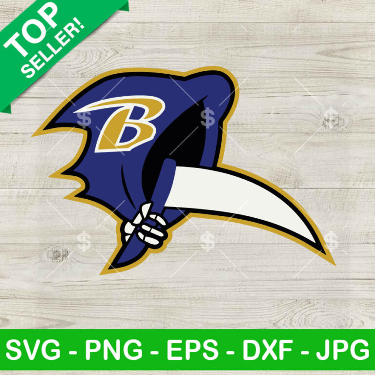 Baltimore Ravens Death Scythe SVG, Baltimore Ravens NFL Logo funny SVG ...