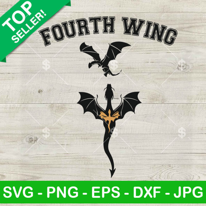 Fourth wing Dragon SVG, Fourth Wing Dragon Rider SVG, Fourth Wing ...