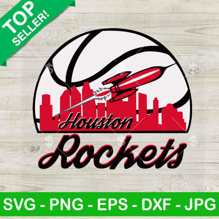 Houston Rocket Basketball SVG, Houston Rocket Logo SVG, Houston Rocket ...