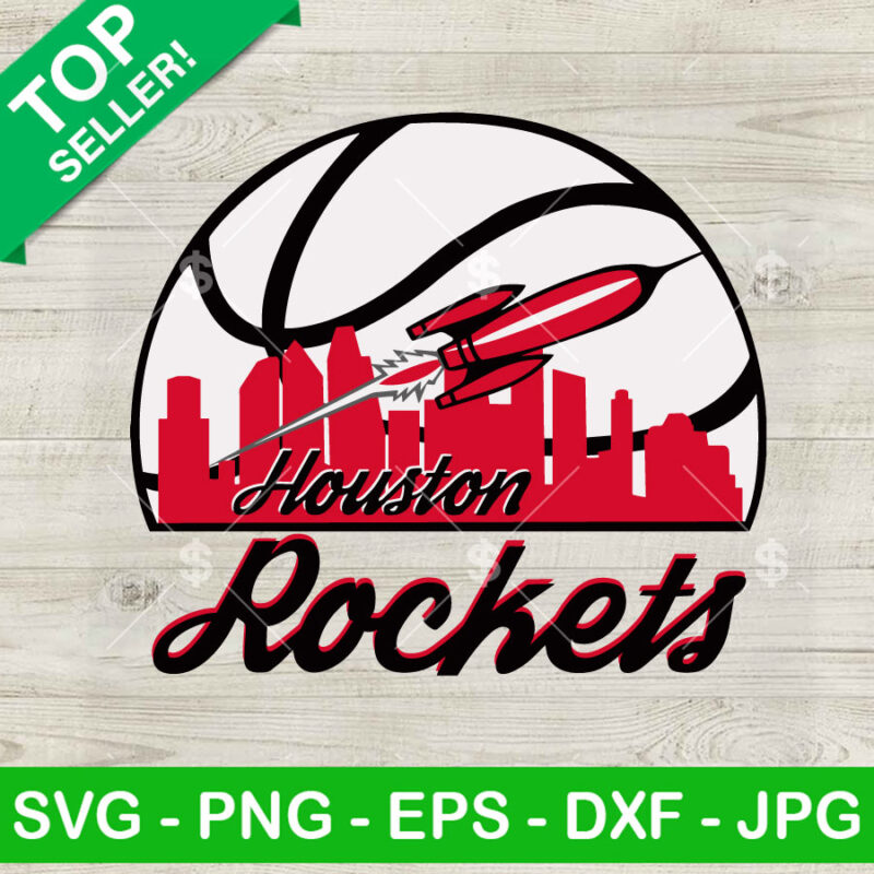 Houston Rocket Basketball SVG, Houston Rocket Logo SVG, Houston Rocket ...