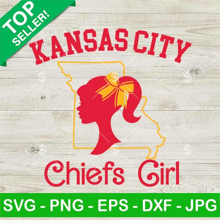Kansas City Chiefs Girl SVG PNG, Kansas City Chiefs Barbie Girl SVG ...