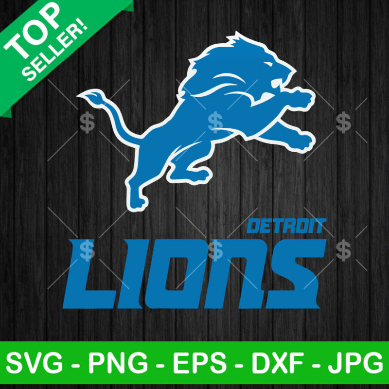 Detroit Lions Football Logo SVG, Detroit Lions Football Team SVG ...