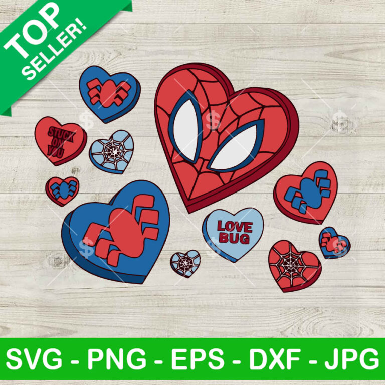 Spider man Heart valentine SVG, Spider man logo Heart SVG, Spider man ...