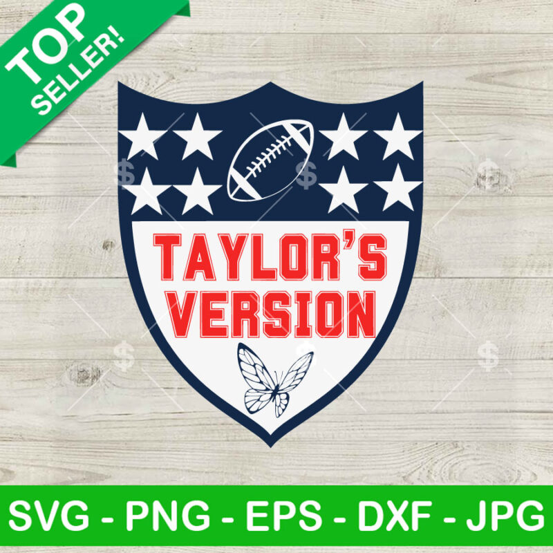 Taylor's Version NFL Logo SVG, Taylor Swift SVG, Travis Kelce KC Super ...