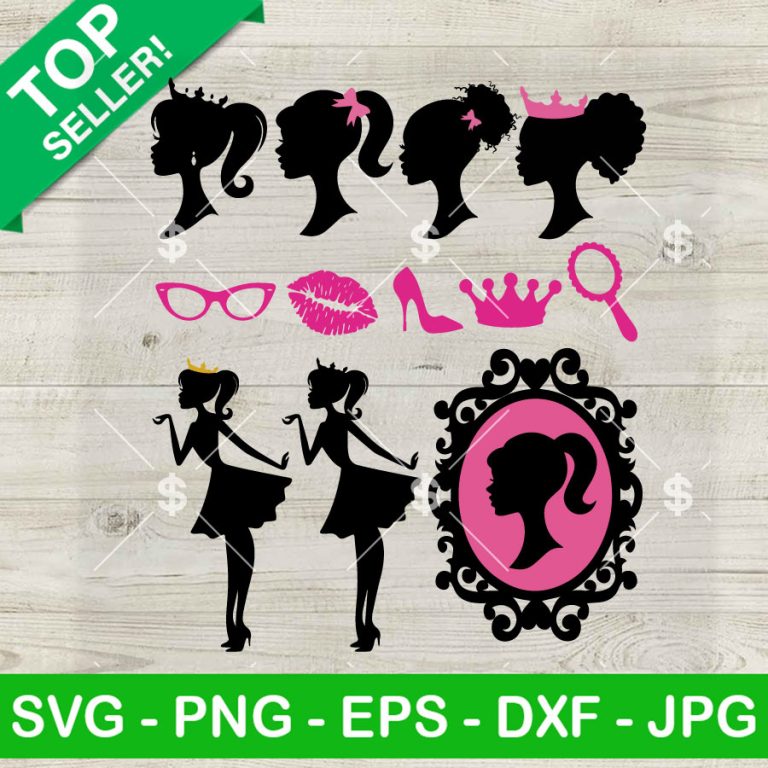 Barbie Doll SVG Bundle, Barbie Logo SVG, Black Barbie Girl SVG PNG DXF EPS