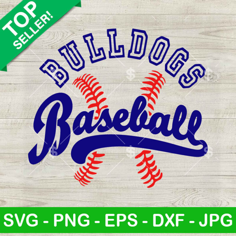 Bulldogs Baseball SVG, Baseball Laces SVG, Bulldogs Baseball Logo SVG ...