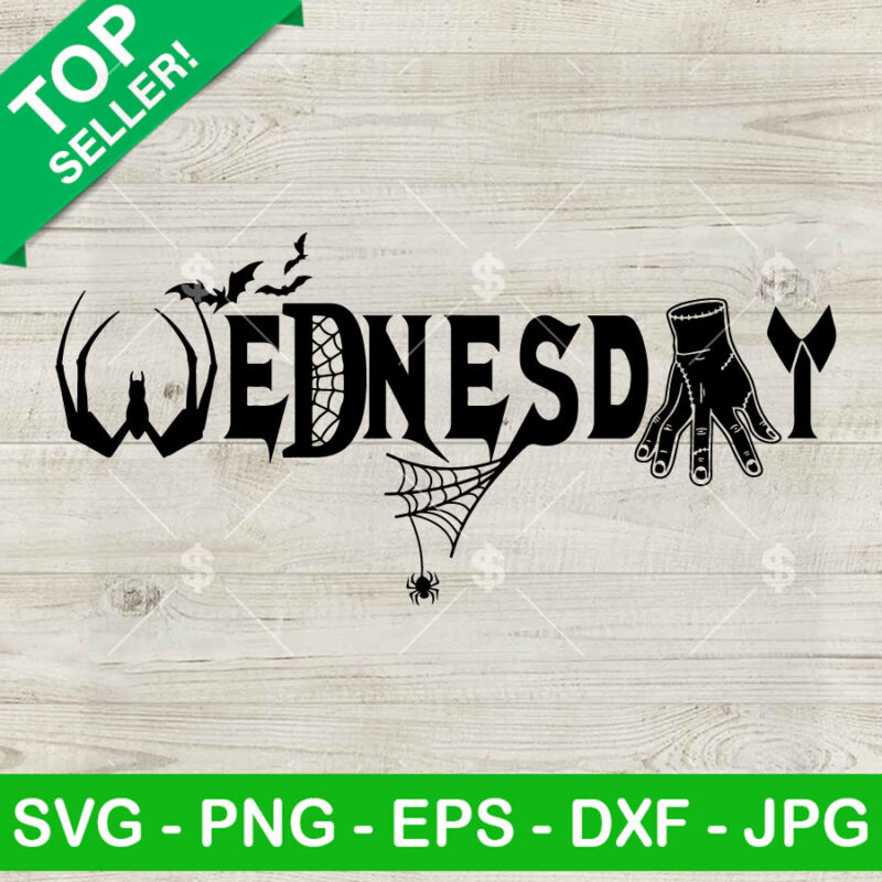 Wednesday Addams SVG, Thing Hand SVG, Jenna Ortega SVG PNG DXF EPS