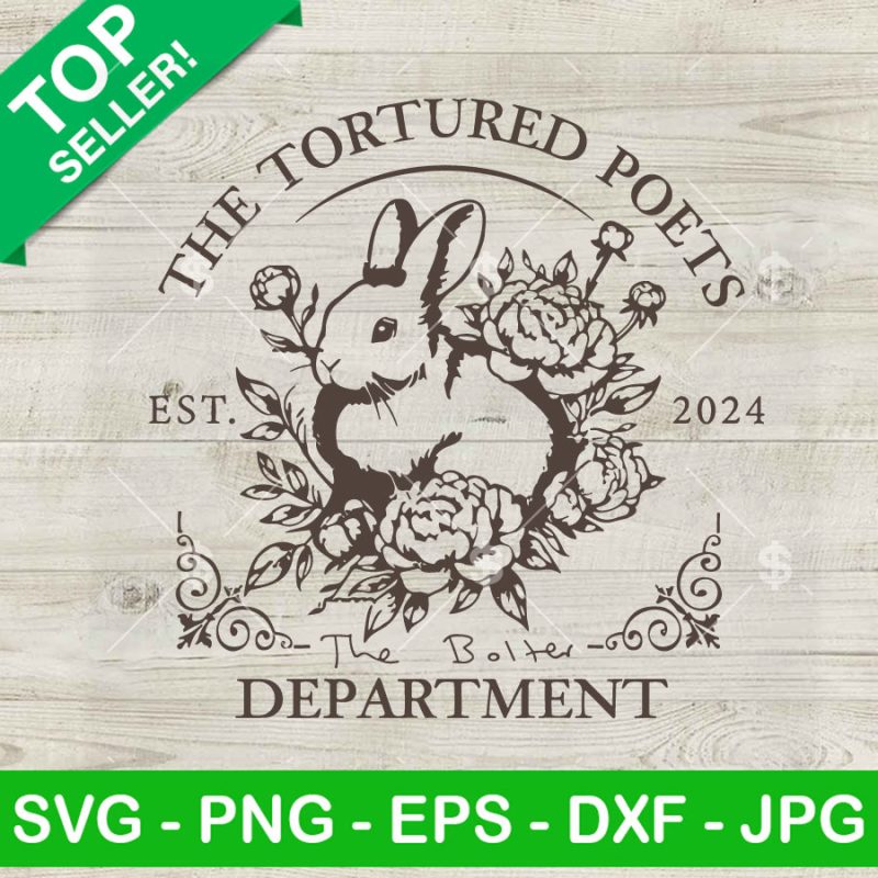 Rabbit The Tortured Poets Department SVG, Taylor Swift New Album SVG ...