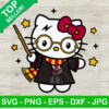 Hello Kitty Harry Potter SVG, Hello Potter SVG, Hogwarts School SVG PNG DXF