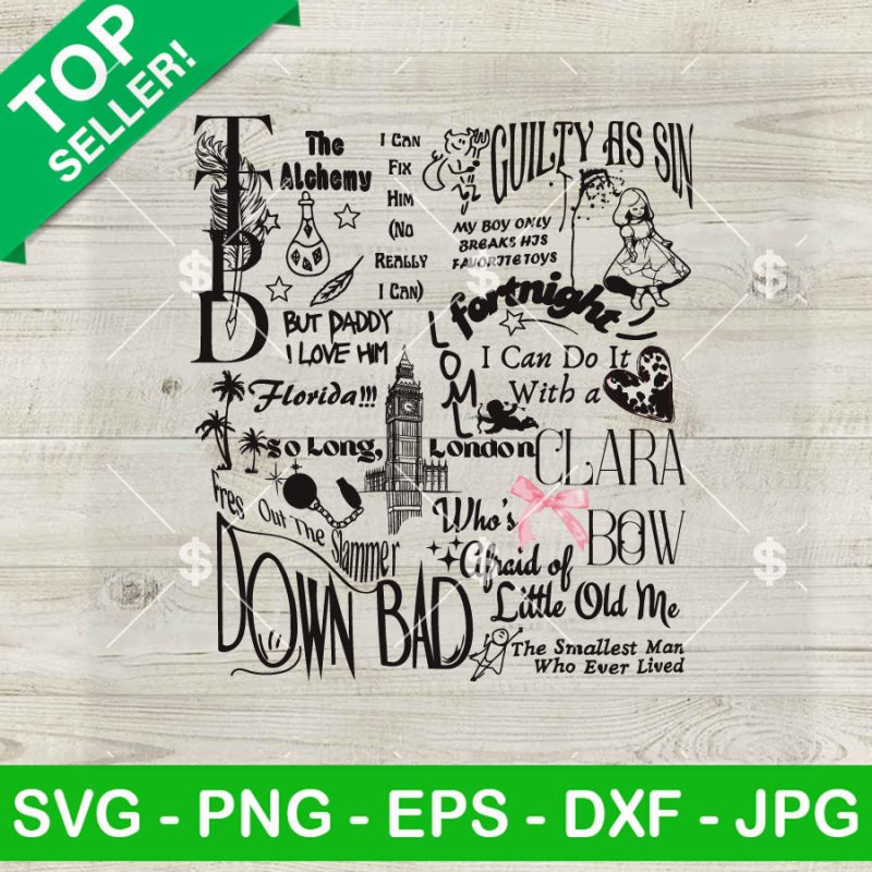 Taylor Swift Fortnight New Album SVG, Taylor Swift and Post Malone SVG ...