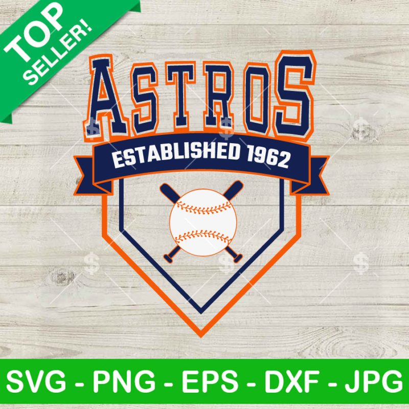 Vintage Astros Established 1962 SVG, Houston Astros SVG, Astros ...