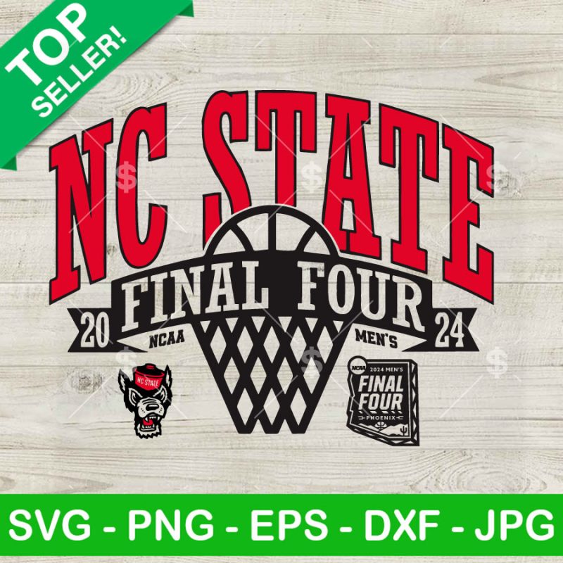 NC State Final Four 2024 SVG, NCAA Mens Basketball SVG, Wolfpack Final ...