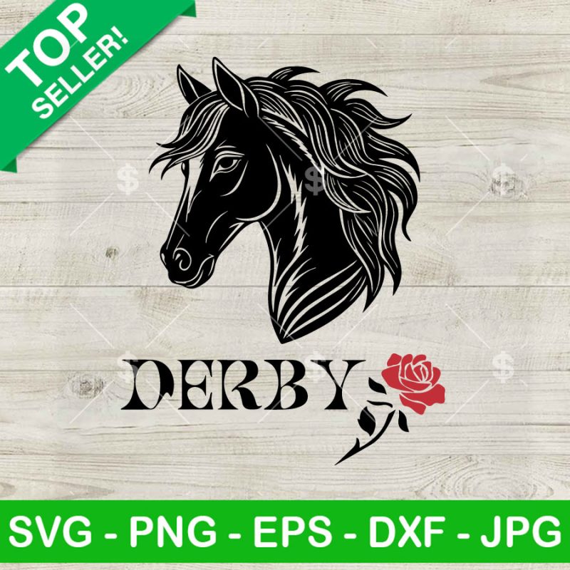 Derby Horse SVG, Kentucky Derby 150th SVG, Kentucky Derby Rose SVG PNG ...