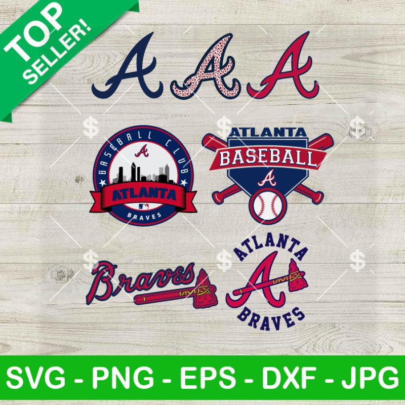 Atlanta Braves Baseball Logo SVG Bundle, Atlanta Braves Baseball SVG ...