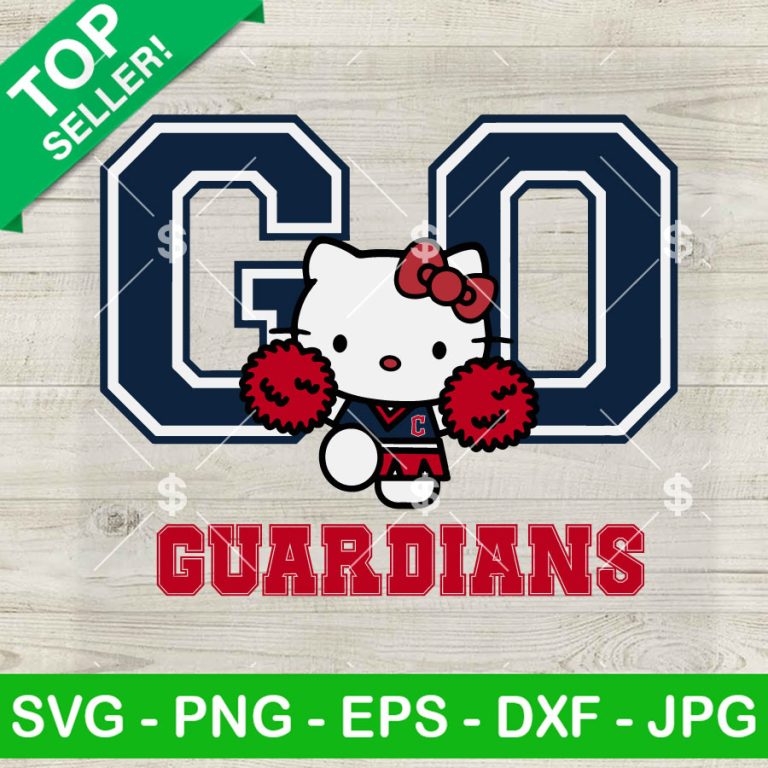 Hello Kitty Go Guardians Baseball SVG, Cleveland Guardians MLB Team SVG ...