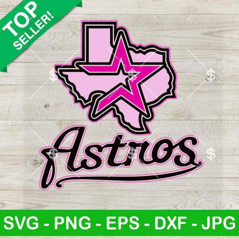 Hello Kitty No 1 Pink Houston Astros SVG, Pink Astros SVG, Astros MLB ...