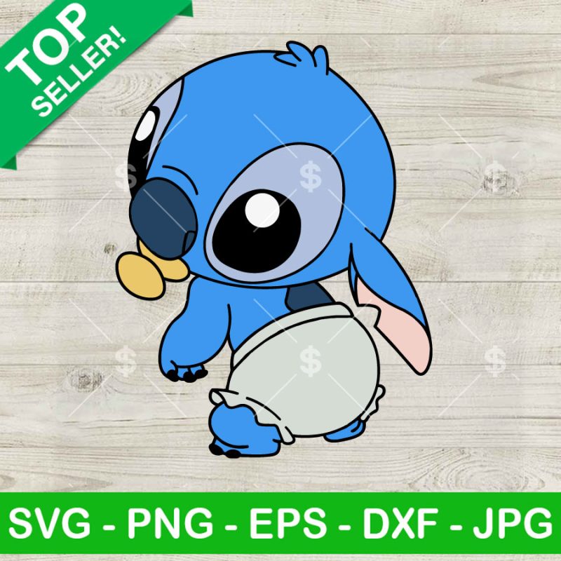 Cute Baby Stitch SVG, Disney Baby SVG, Lilo And Stitch SVG PNG DXF EPS ...