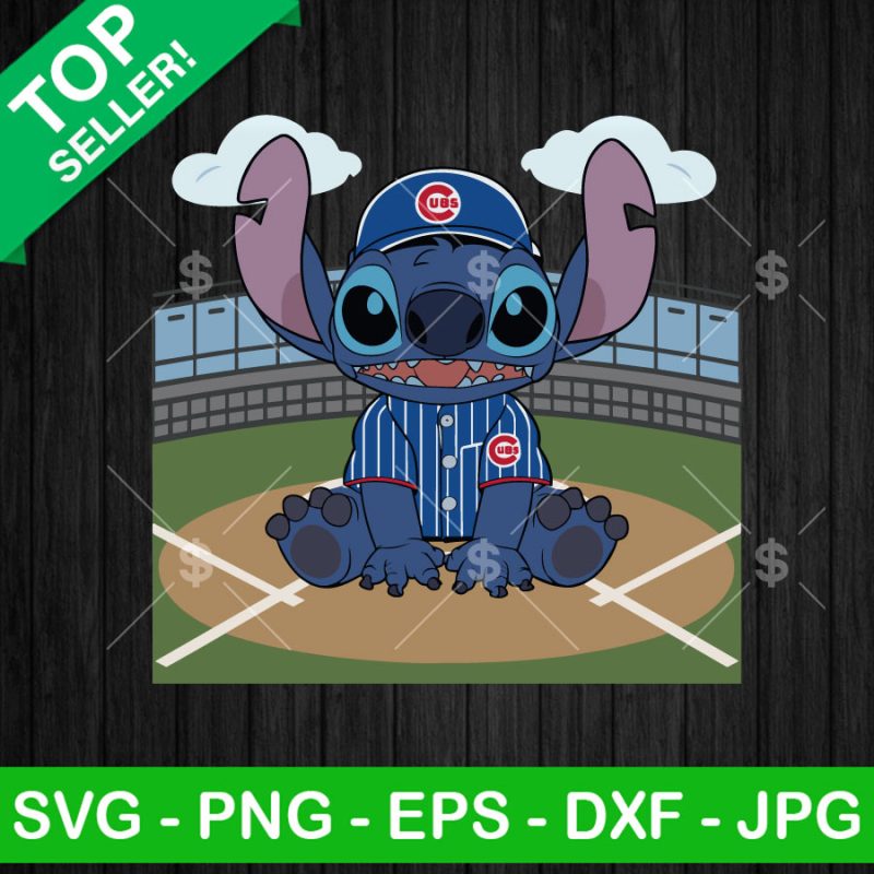 Cute Stitch Chicago Cubs MLB SVG, Chicago Cubs SVG, Lilo Stitch ...