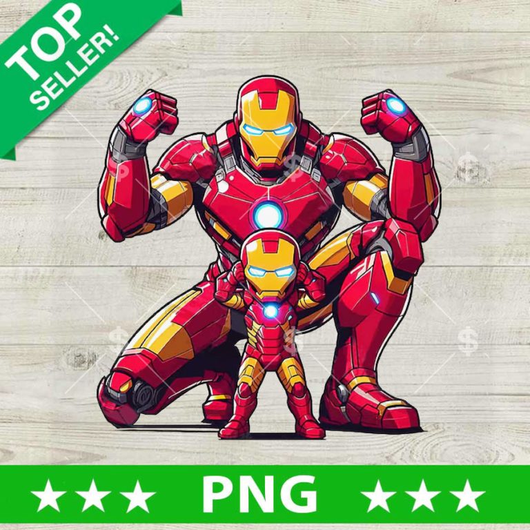 Iron Man Dad And Son PNG, Iron Man Father's Day Sublimation transfer ...