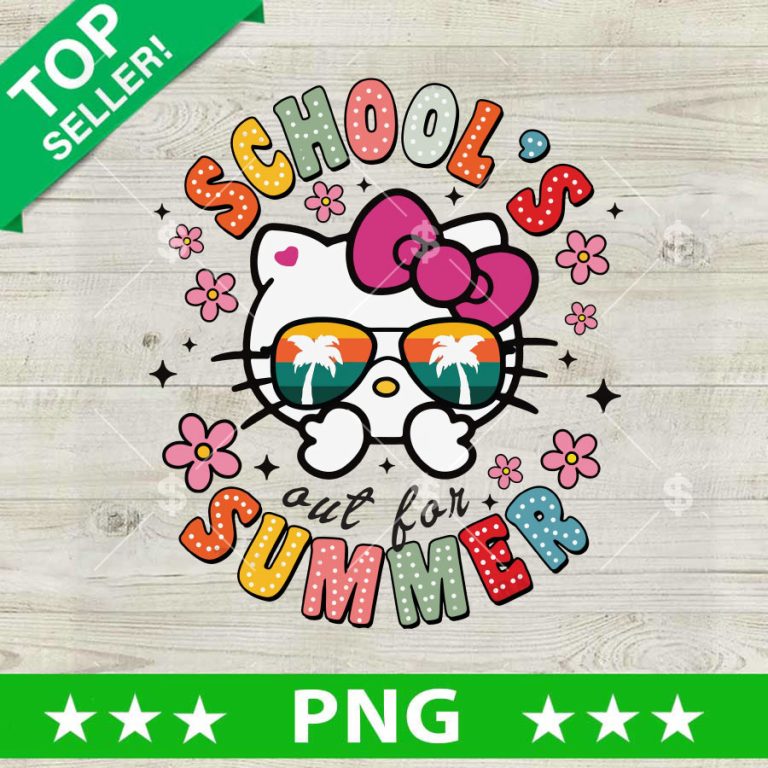 Hello Kitty School's Out For Summer PNG, Kitty Last Day Of School ...