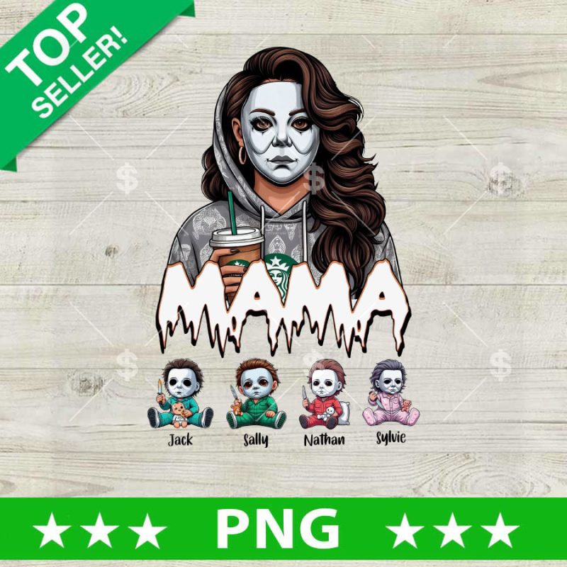 Horror Michael Myers Mama PNG, Horror Mama Sublimation transfer PNG ...